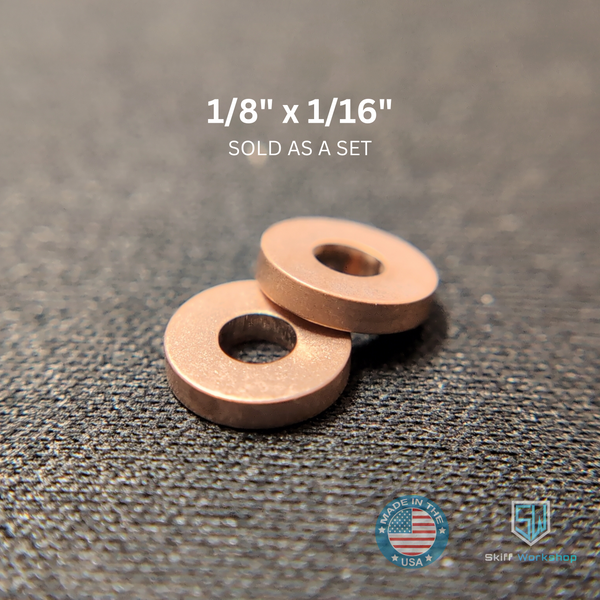 Thick Washers - 1/8" x 1/16" (4 Washers) – Skiff workshop