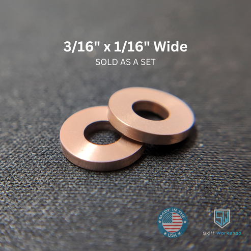 Thick Washers - 3/16" x 1/16" WIDE (4 Washers) – Skiff workshop